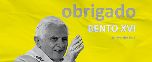 Milhares de cartazes dizem «obrigado» a Bento XVI – Fátima Missionária